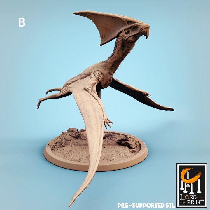 Pterosaur Models - Lord of the Print | Tupandactylus Dinosaur Models ...