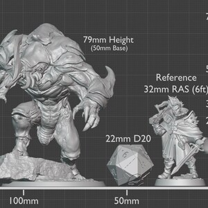 Umber Hulk Miniature Lord of the Print Insect Warrior Model Cave ...