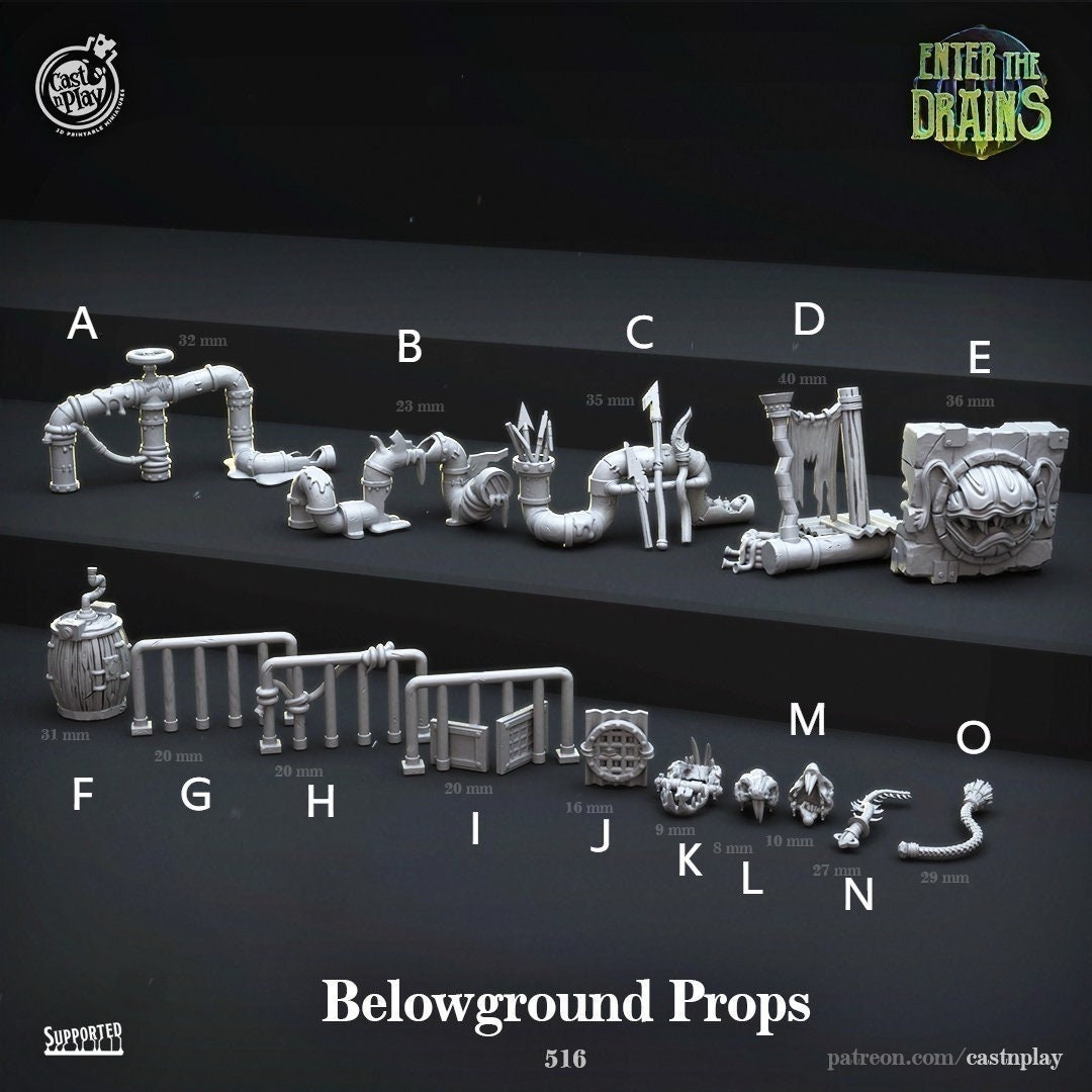 Sewer Terrain and Scatter - Castnplay | Pipes and Drain Props ...