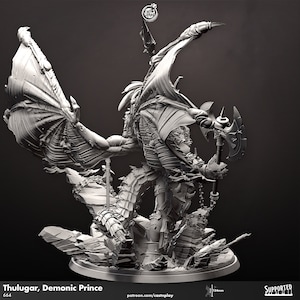 Daemon Prince Miniature - Castnplay | Greater Demon of Khorne Model ...