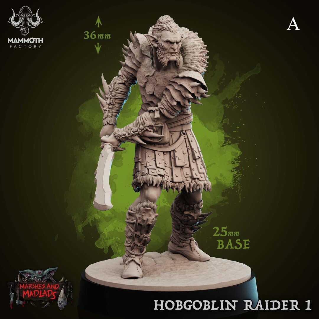 Hobgoblin Infantry Miniatures Mammoth Factory Goblinkind Army Models Raider Dungeons and Dragons ...