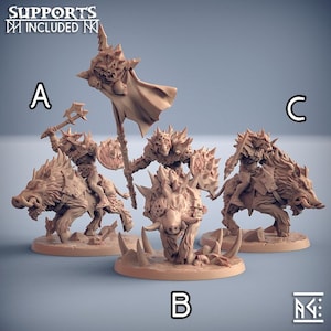 Hobgoblin Cavalry Miniatures Artisan Guild Goblin Mounted Boar Models ...