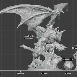 Exalted Demon Prince Miniature - Lord of the Print | Infernal Daemon of ...