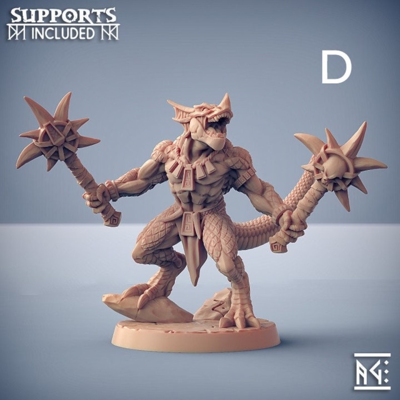 Lizardmen Warrior Miniatures Artisan Guild Cold One - Etsy UK