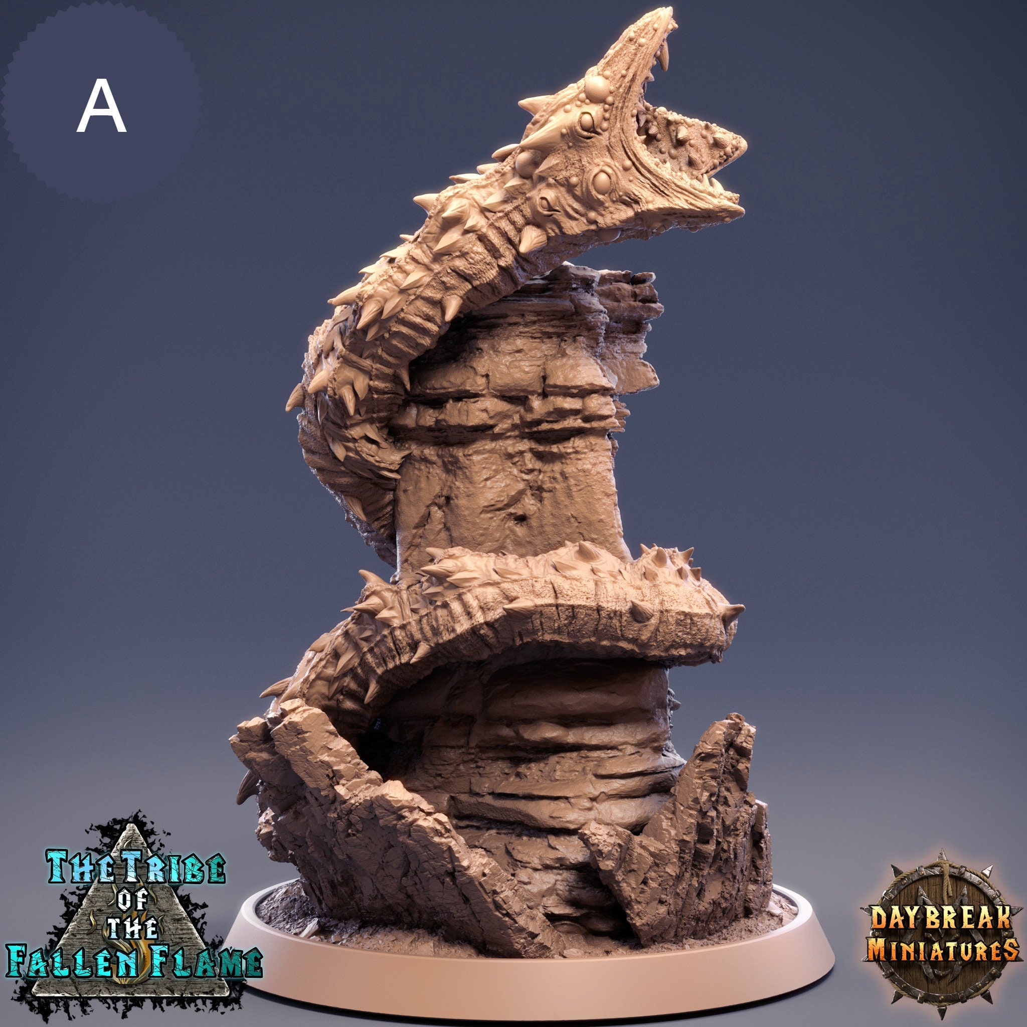 Purple Worm Miniatures Daybreak Miniatures Sand Worm - Etsy