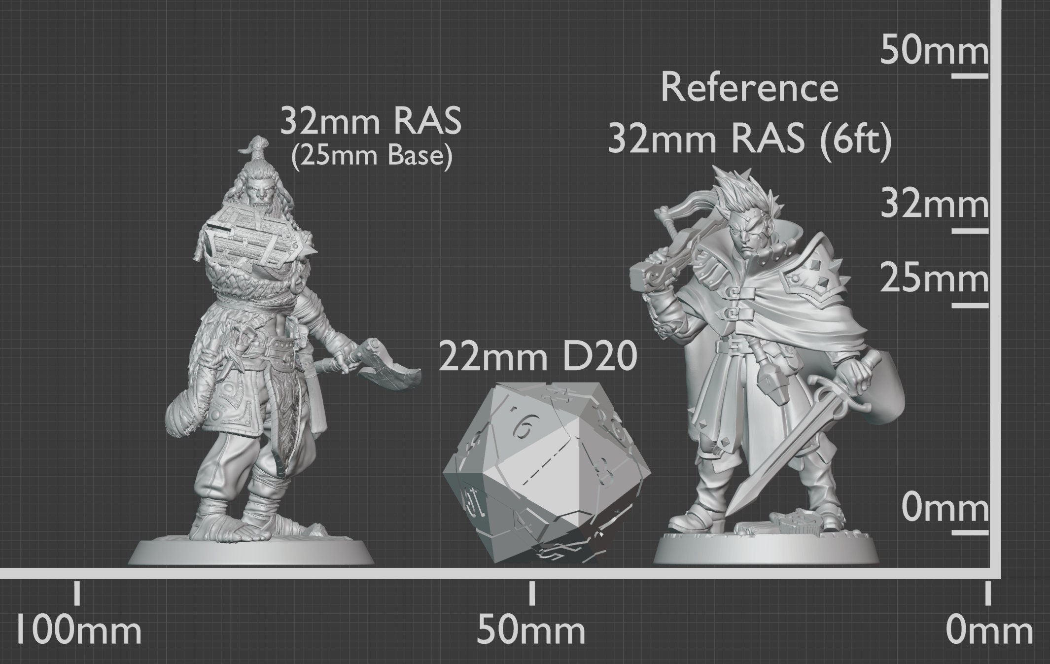 Orc Sword Infantry Miniatures - Rescale Miniatures | Savage Orruk ...