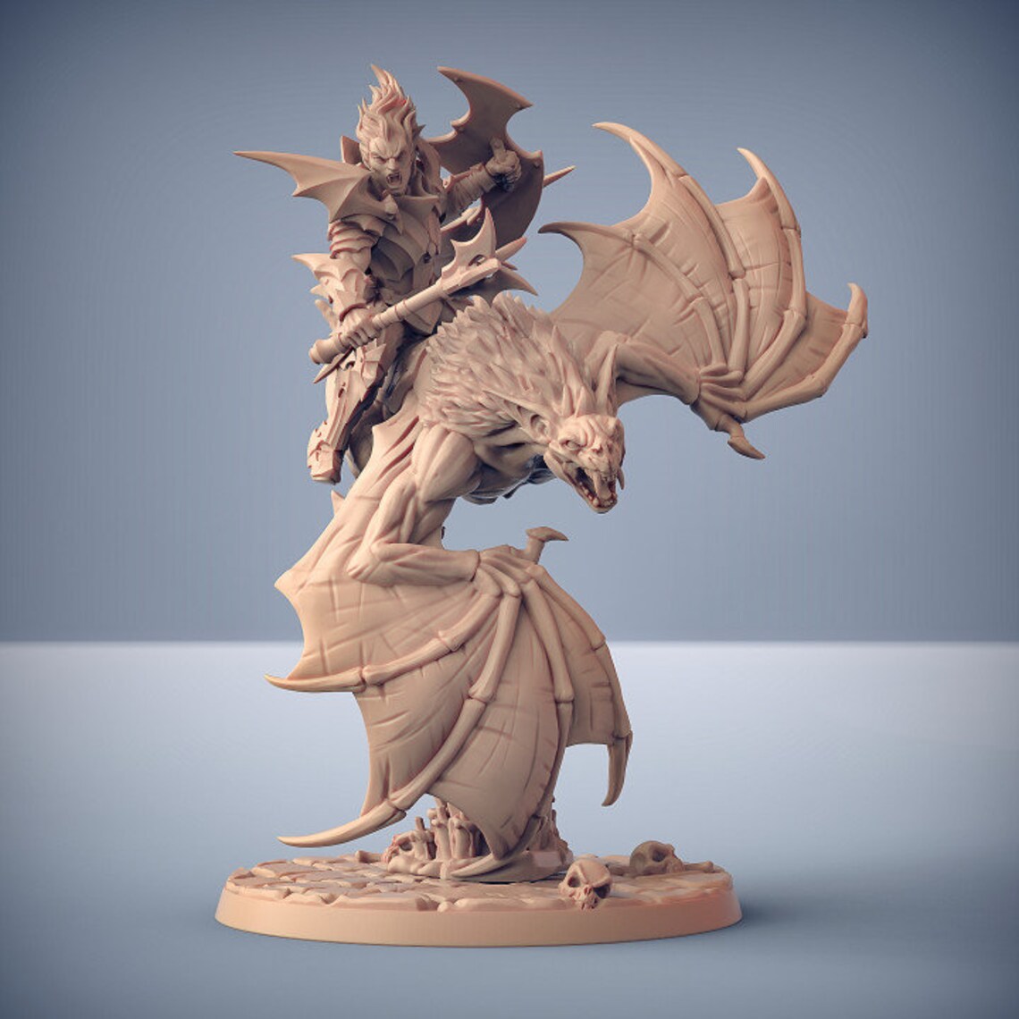 Vampire Bat Mounts & Rider Miniatures - Artisan Guild | Beast Models ...
