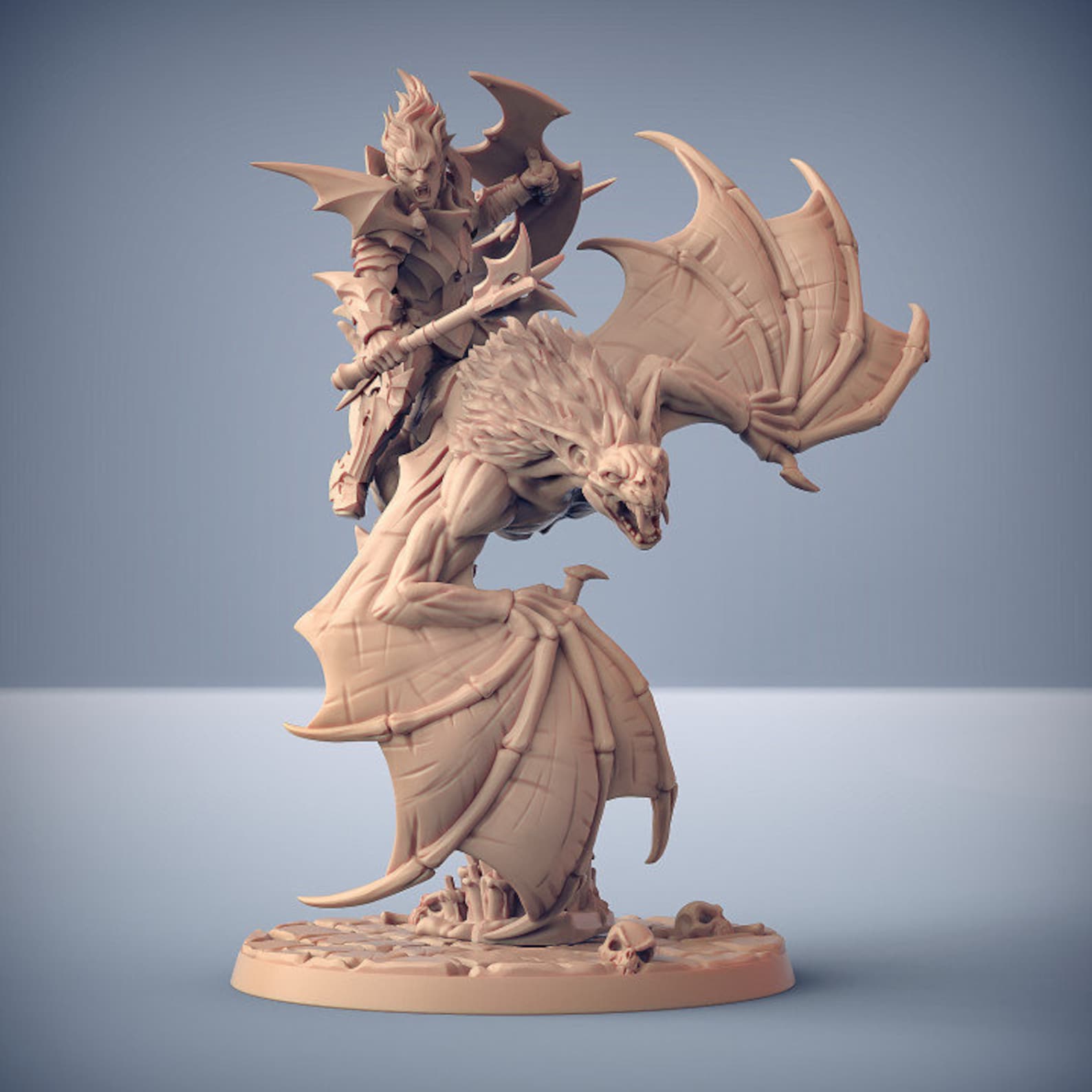 Vampire Bat Mounts & Rider Miniatures - Artisan Guild | Beast Models ...