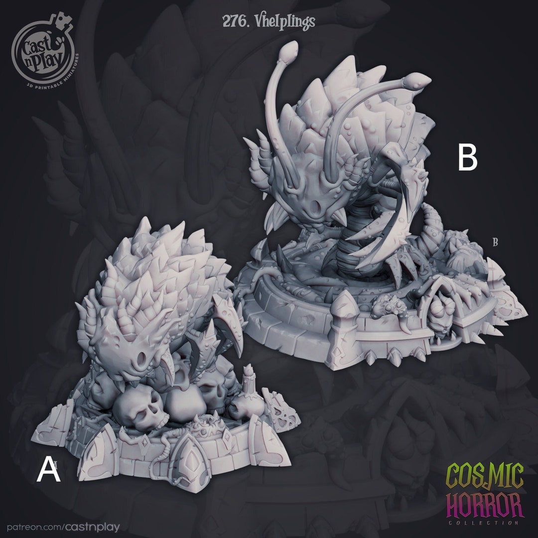 Astral Creature Miniatures Castnplay Chaos Spawn Model Dungeons ...