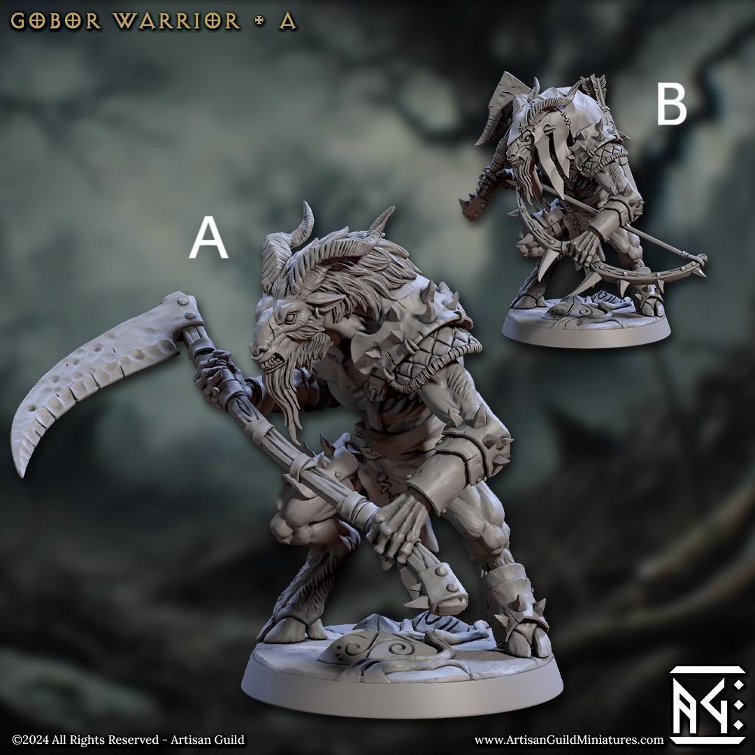 Beastmen Satyr Infantry Miniatures Artisan Guild Brayherds Chaos Gor ...