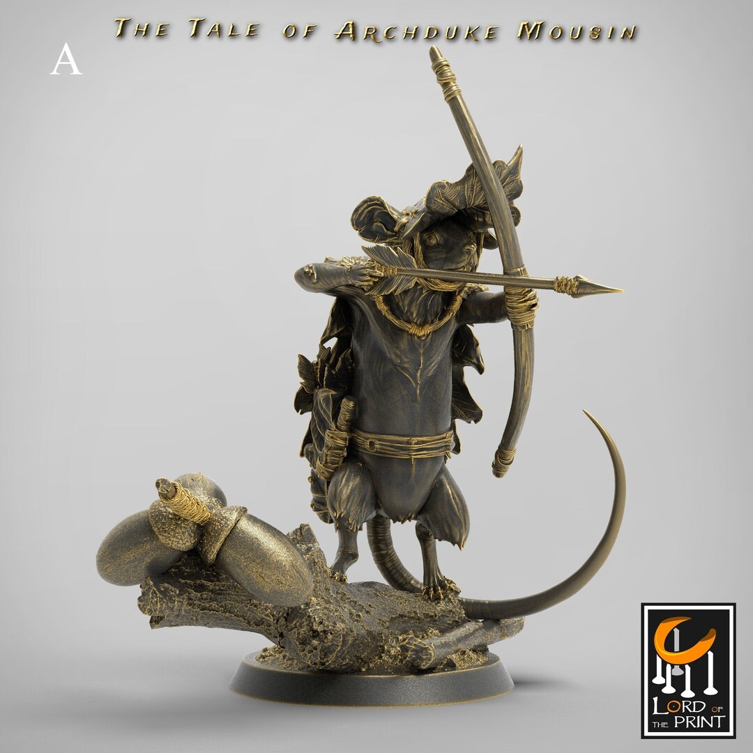 Mousefolk Infantry Miniatures - Lord of the Print | Ratfolk Models ...