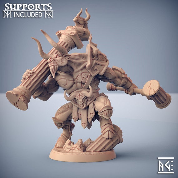Minotaur Brute Miniature Artisan Guild Beast-folk | Etsy