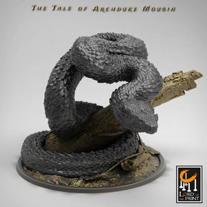 Giant Snake Miniature - Lord of the Print | Mythical Serpent Model ...