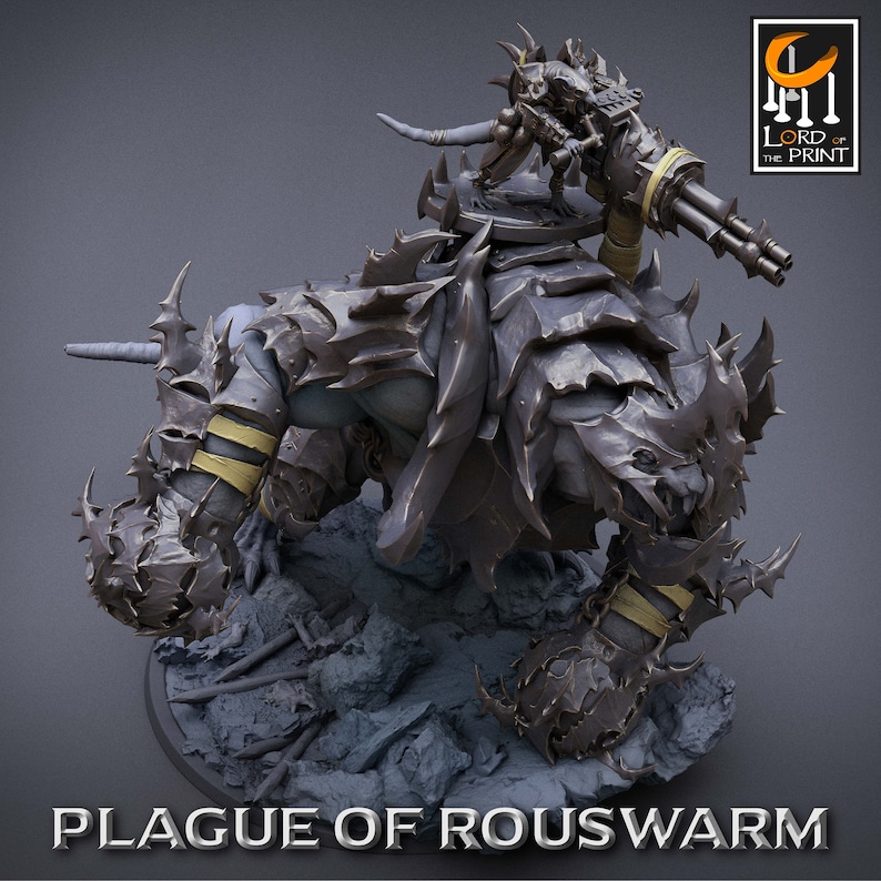 Rat Ogre Seige Engine Miniature - Lord of the Print | Ratfolk War ...