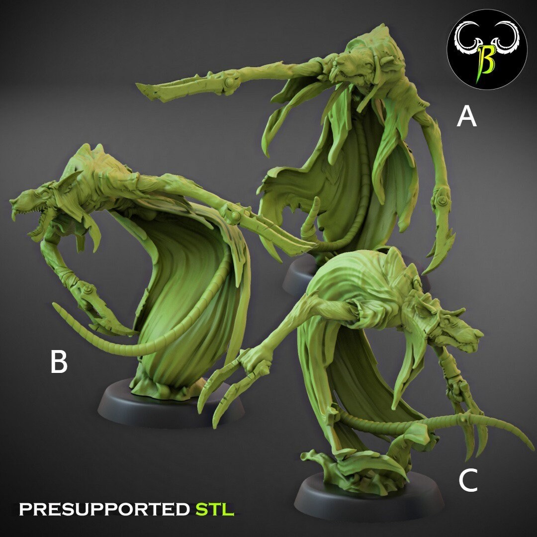 Ratfolk Fighter Miniatures - Clay Beast Creation | Skaven Infantry ...