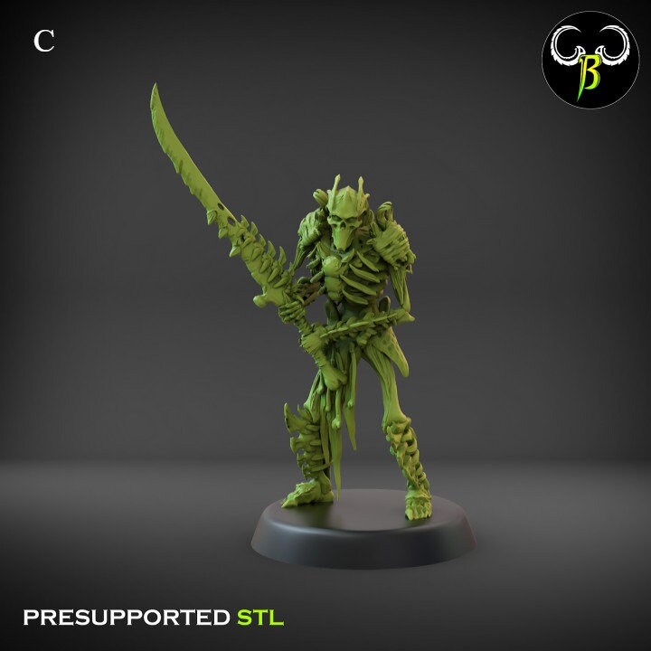 Undead Infantry Miniatures Clay Beast Creation Necron - Etsy