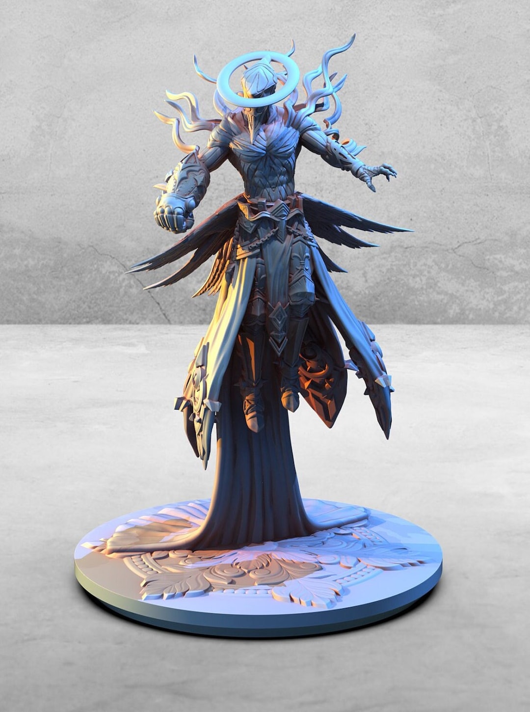 Fallen Angel Miniature - Clay Cyanide Miniatures | Seraphim Celestial ...