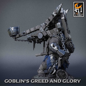 Ogre Catapult Miniature Lord of the Print Troll Siege Engine Model ...