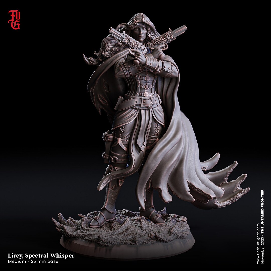 Rogue Adventurer Miniature - Flesh of Gods | Female Swashbuckler Model ...