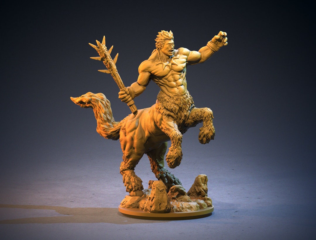 Cyclops Centaur Miniature - Clay Cyanide Miniatures | Beastfolk ...