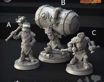 Gnomish Scientist Gnome Inventor Insane Inventions 28mm Miniatures for ...