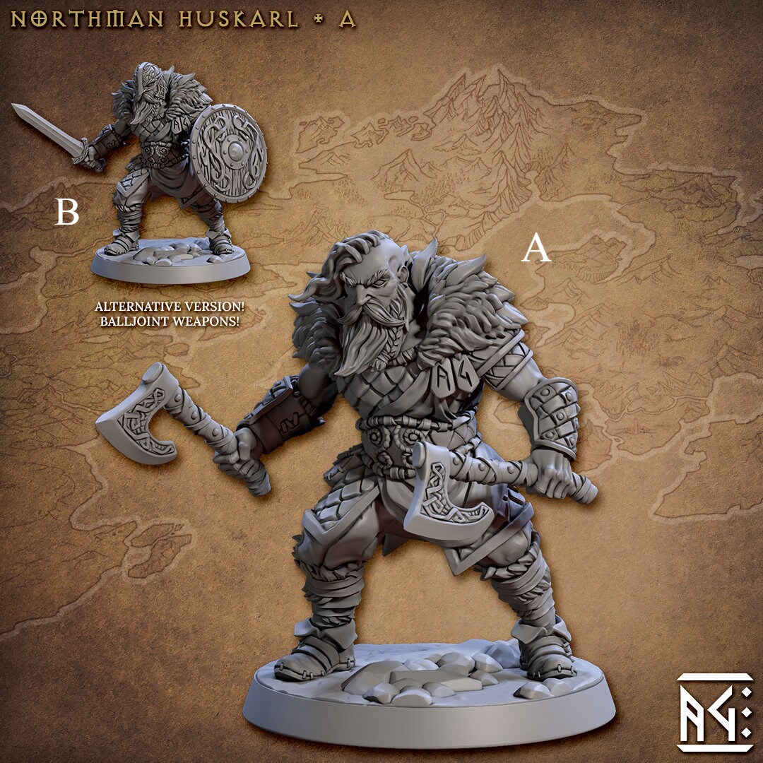 Viking Warrior Miniatures - Artisan Guild | Northmen Berserker Models ...