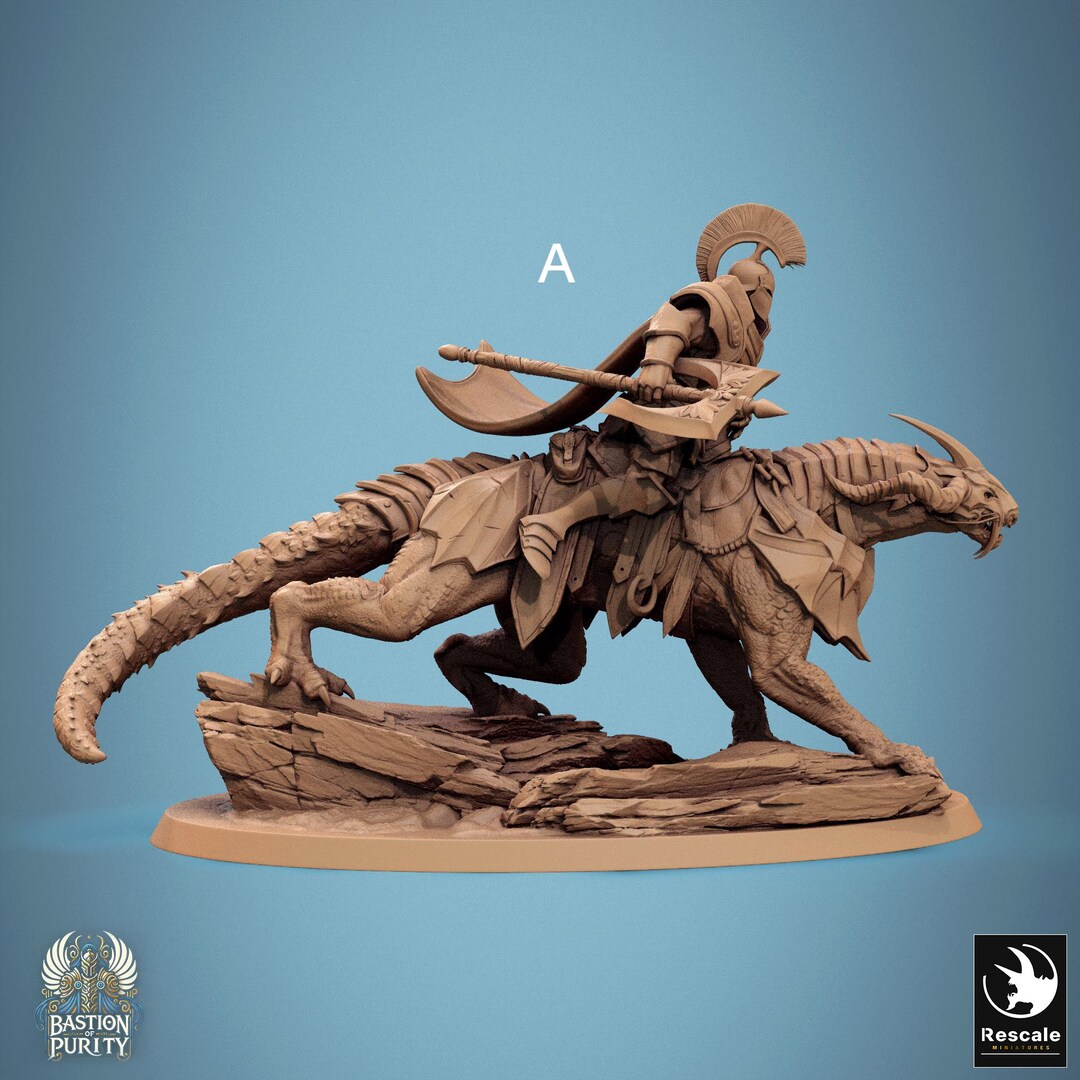 Drake Mount and Paladin Rider Miniatures - Rescale Miniatures ...