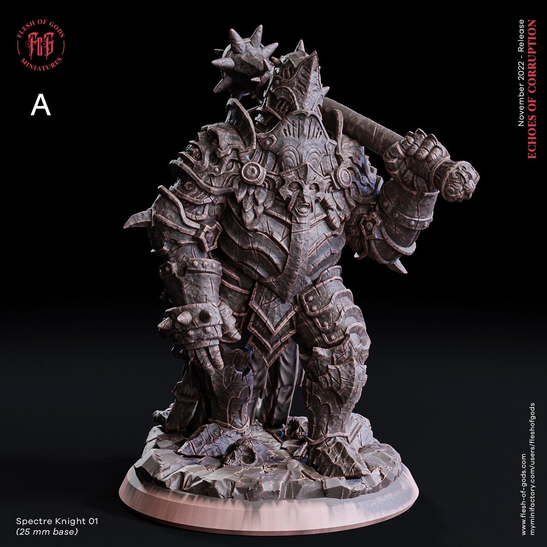Grimdark Knight Miniatures - Flesh of Gods | Undead Infantry Models ...