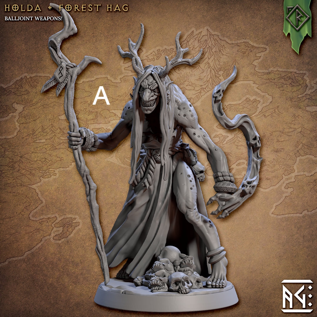 Forest Hag Miniatures - Artisan Guild | Swamp Witch Models | Corrupted ...