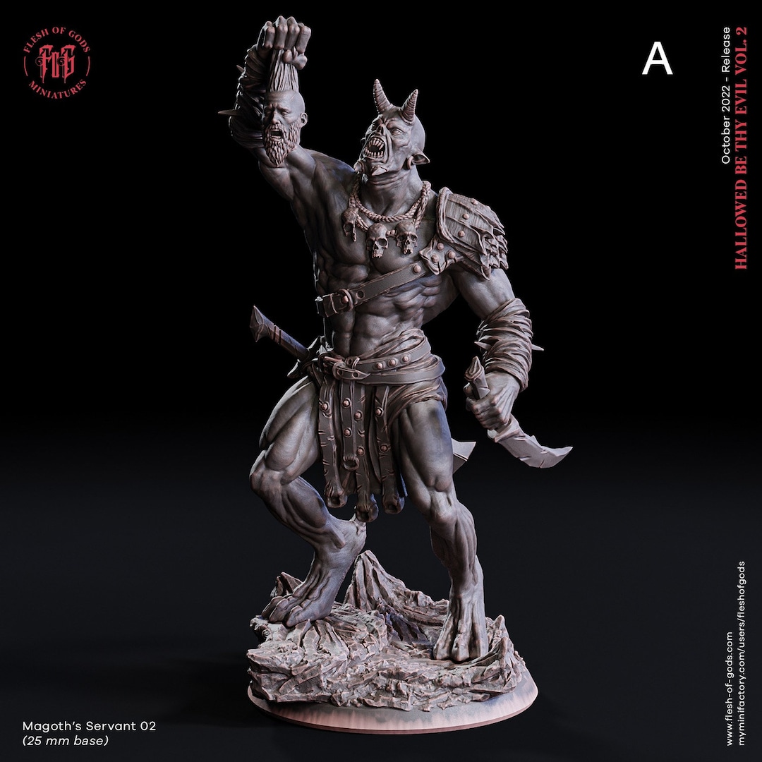 Oni Miniatures - Flesh of Gods | Japanese Demon Models | Dungeons and ...