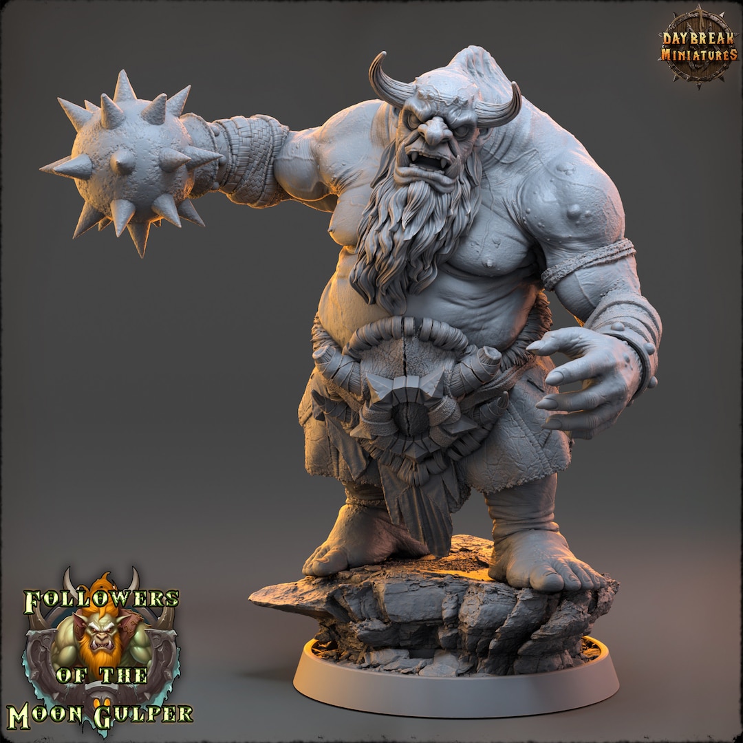Giant Troll Miniature - Daybreak Miniatures | Ogre Brute Models ...