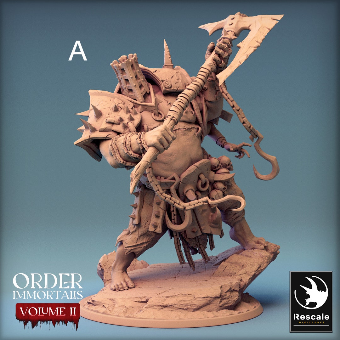 Undead Giant Knight Miniatures - Rescale Miniatures | Heavy Ogre ...