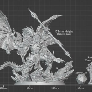 Daemon Prince Miniature - Castnplay | Greater Demon of Khorne Model ...