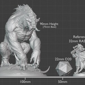 Barlgura Behemoth Miniatures - Lord of the Print | Gargantuan Mutated ...
