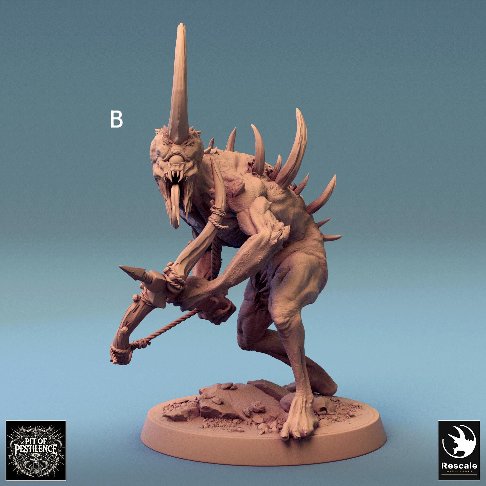Undead Daemon Infantry Miniatures - Rescale Miniatures | Plaguebearer ...