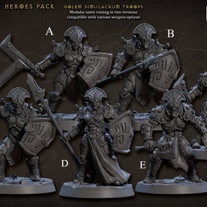 Warforged Infantry Miniatures - Artisan Guild | Necron Warrior Models ...