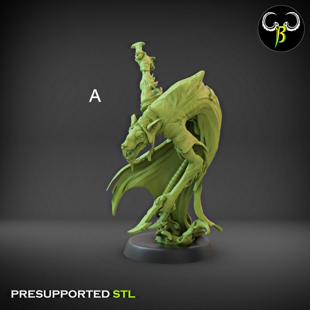 Ratfolk Spectre Miniatures - Clay Beast Creation | Giant Rat Infantry ...