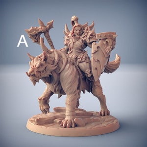 Orc Cavalry Miniatures - Artisan Guild | Warg Mount Models | Dungeons ...