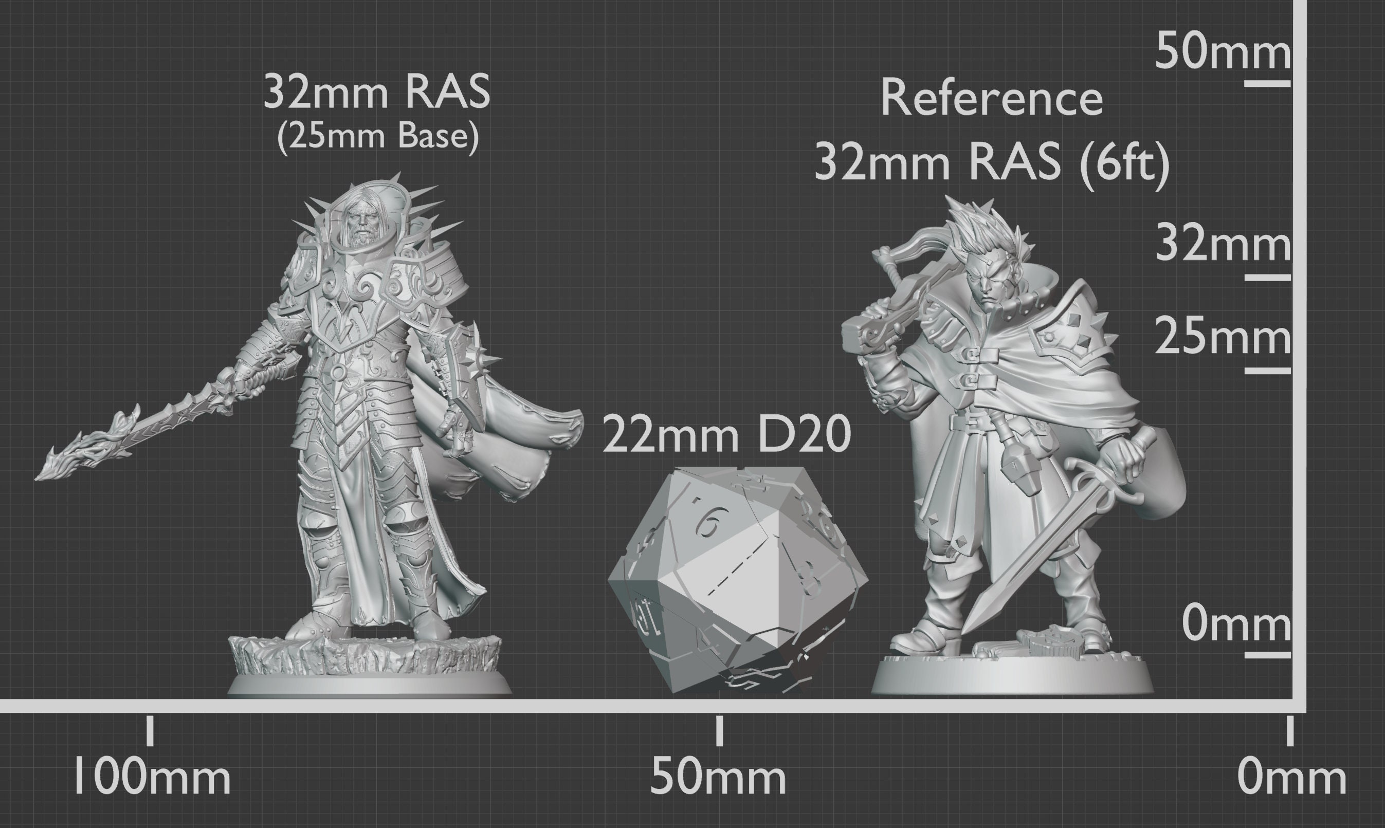 Human Oathbreaker Paladin Miniature - Flesh of Gods | Male War Cleric ...