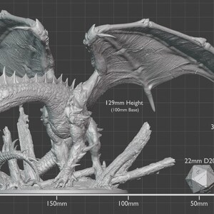 Elder Green Dragon Miniature - Lord of the Print | Forest Drake Model ...