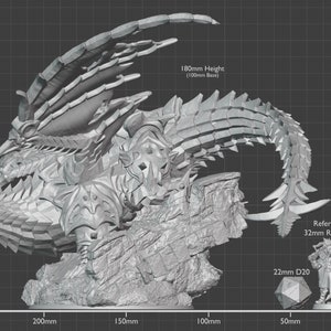 Chardalyn Dragon Miniature - Lord of the Print | Gargantuan Construct ...