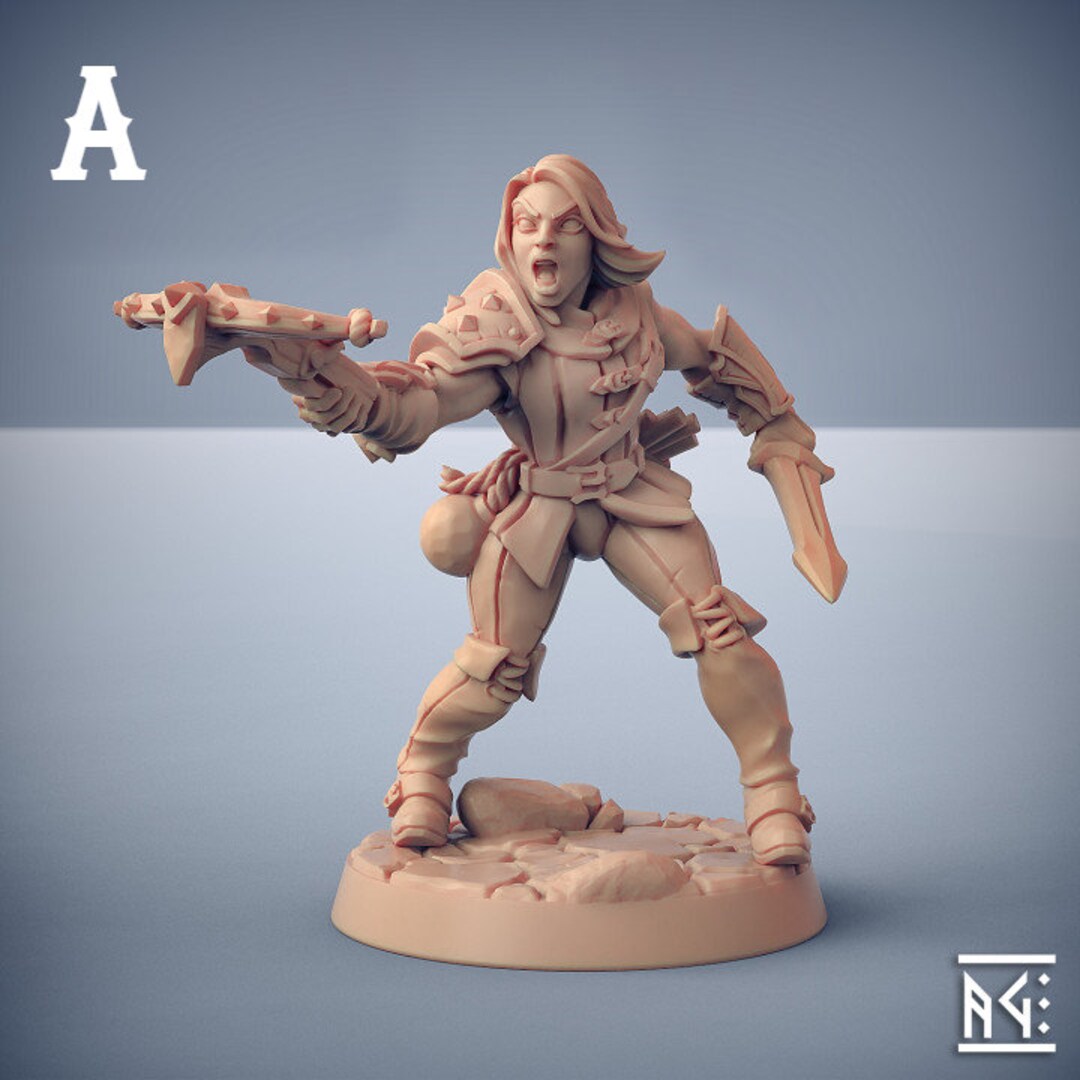 Bandit Fighter Miniatures - Artisan Guild | Human Sashbuckler Rogue ...