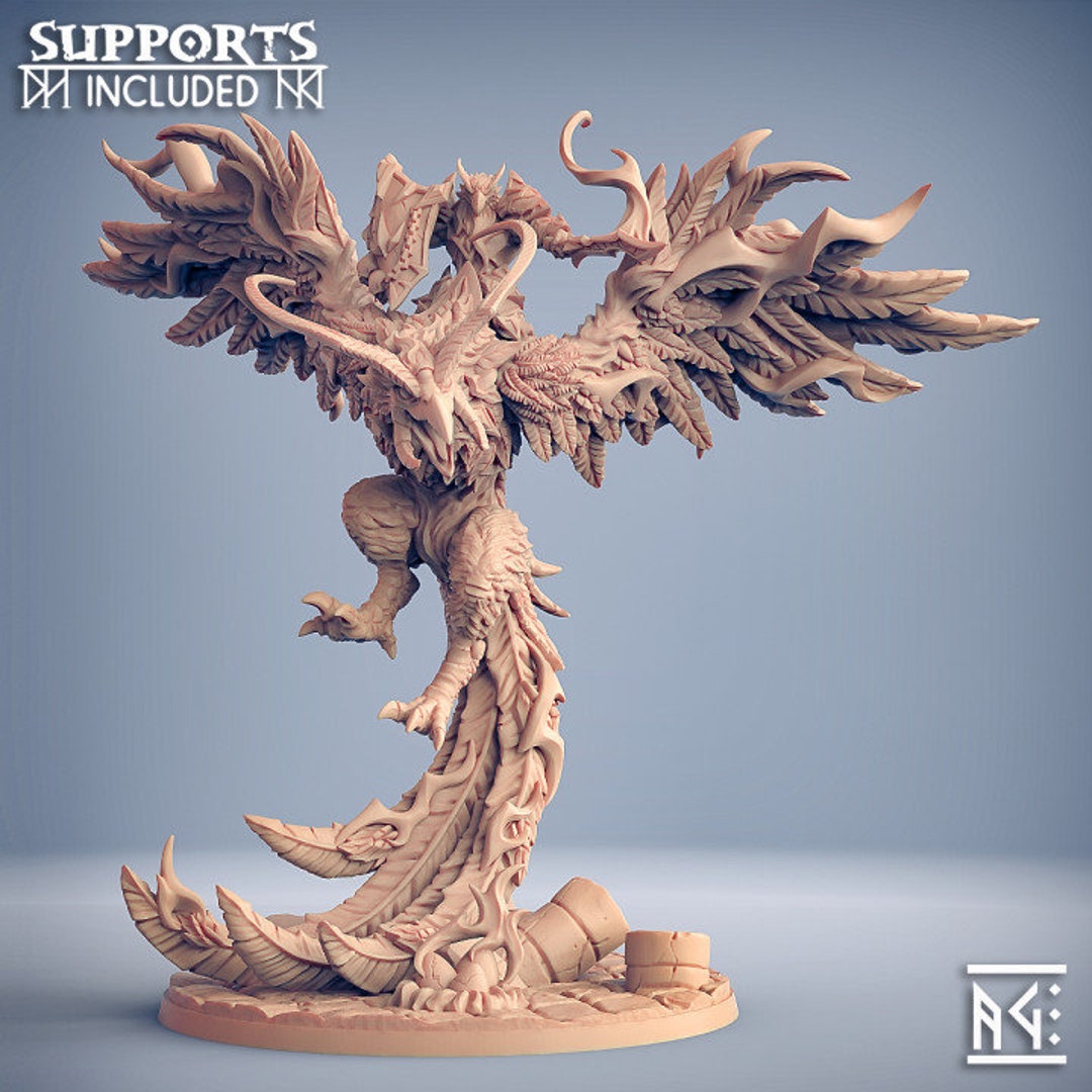 Phoenix & Bird-folk Rider Miniature - Artisan Guild | Eagle Mount Model ...