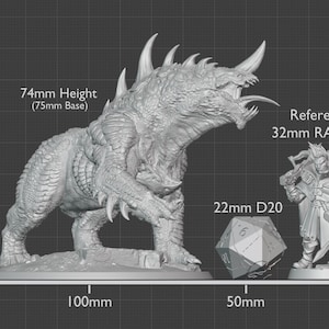 Chaos Beast of Khorne Miniature Lord of the Print Magmadroth Fire Drake ...