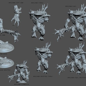 Myconid Giant Miniature - Lord of the Print | Fungal Behemoth Model ...
