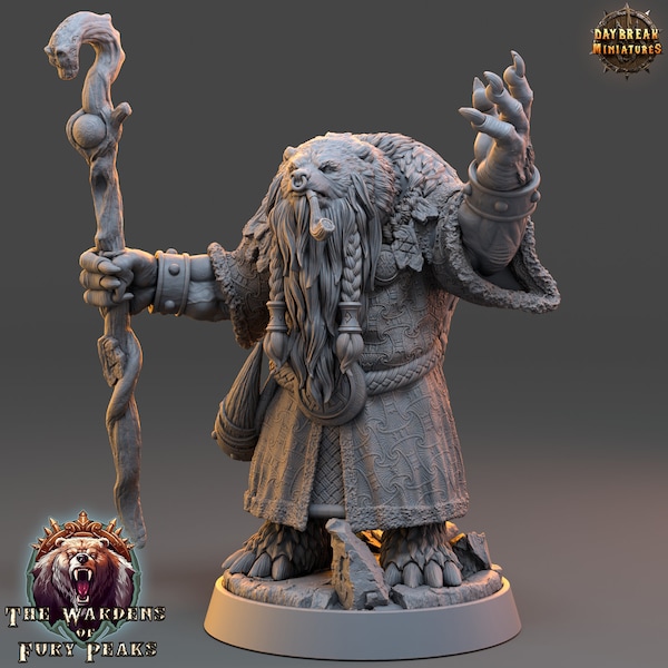 Frostburn Bear Vanguard Viking Druid Warrior 28mm Miniatures for ...