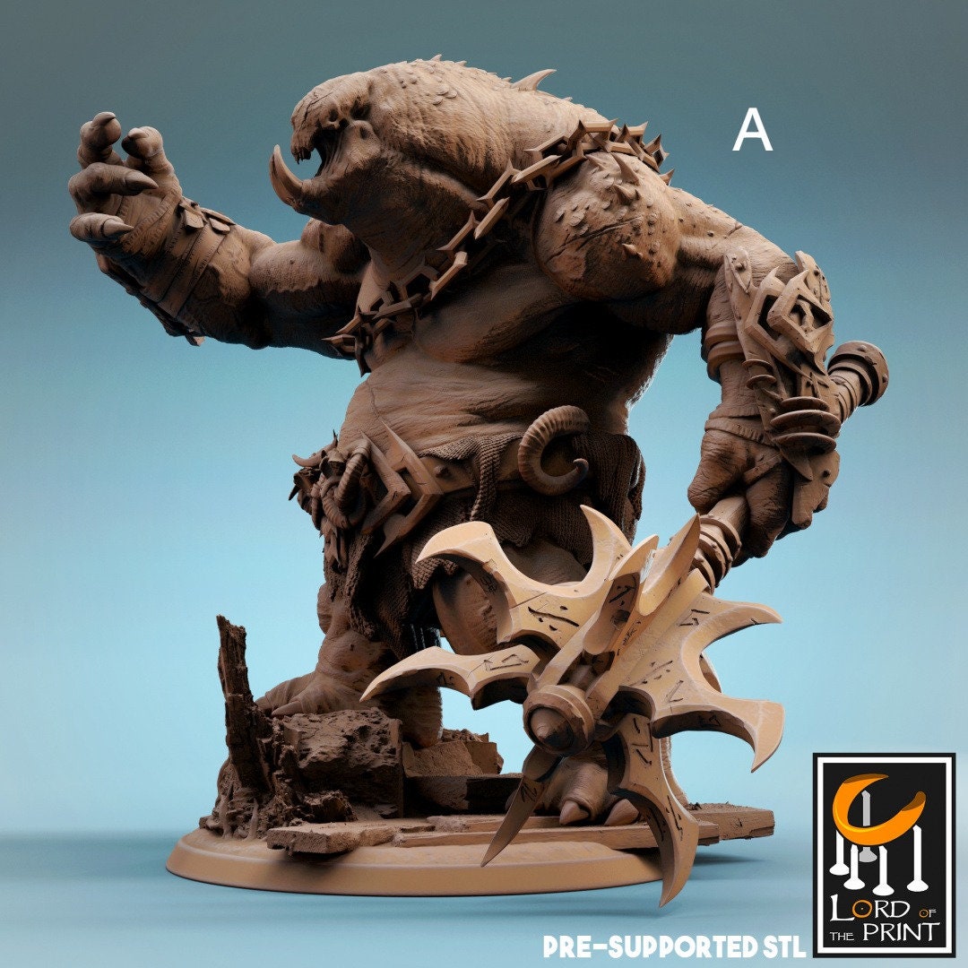 Cyclops Miniatures Lord of the Print Giant Ogre Models - Etsy UK