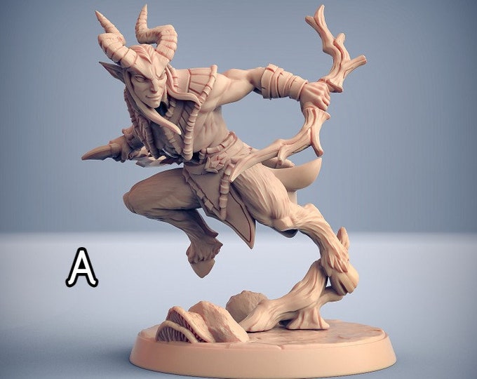 Satyr Infantry Miniatures Artisan Guild Beastfolk Warrior Models ...