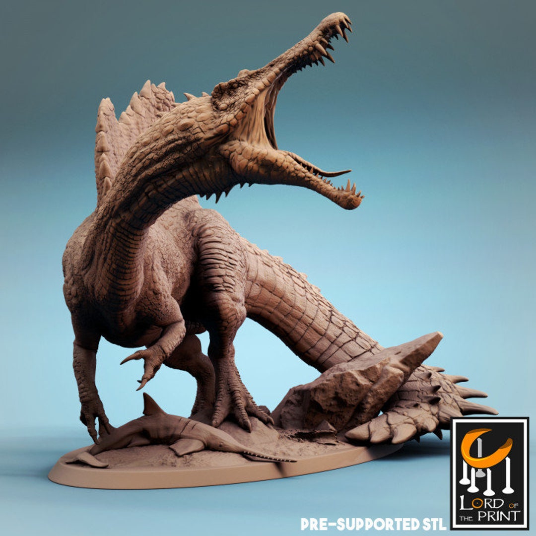 Spinosaurus Miniature Lord of the Print Gargantuan Dinosaur Model ...