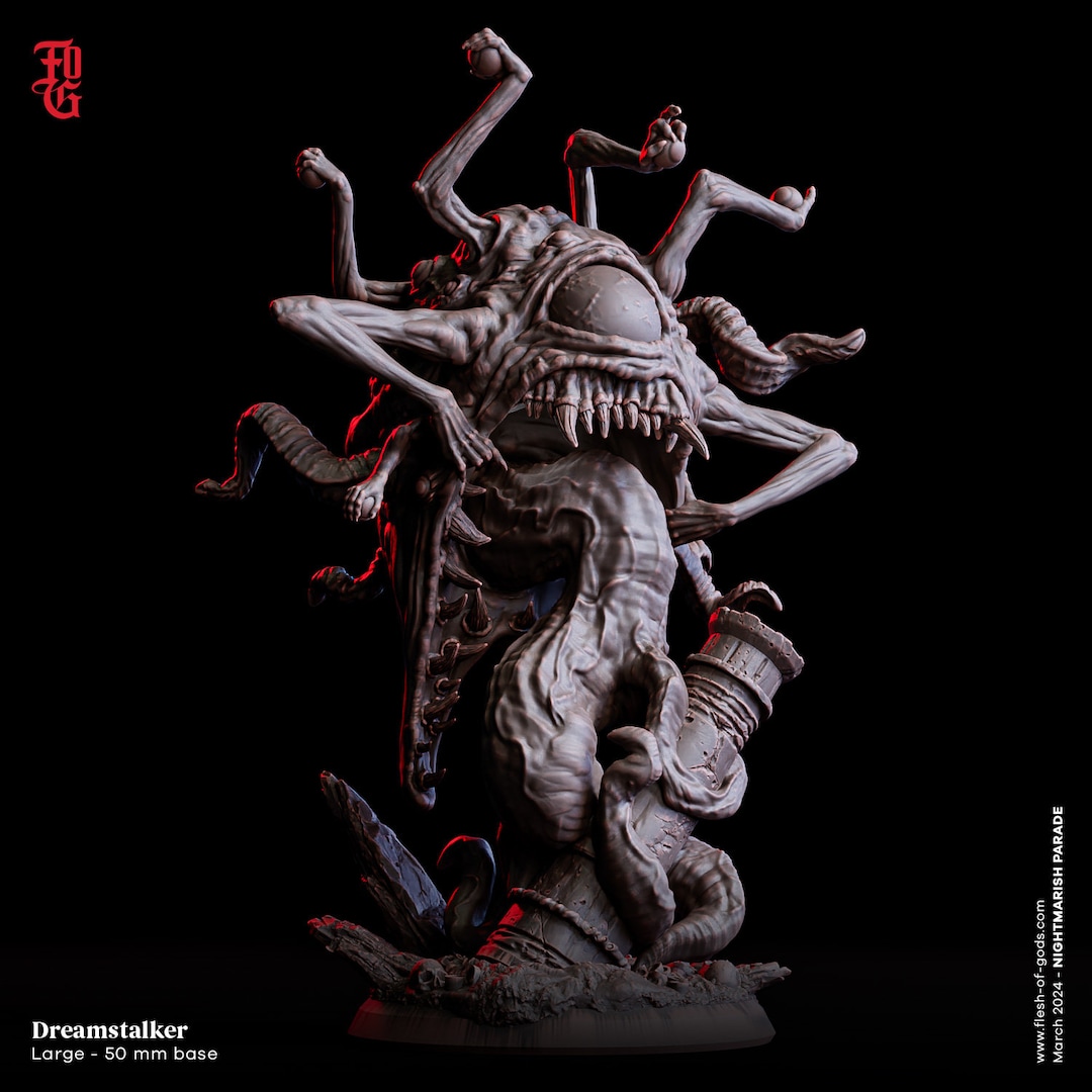Zombie Eldritch Beholder Miniature - Flesh of Gods | Undead Eye Tyrant ...